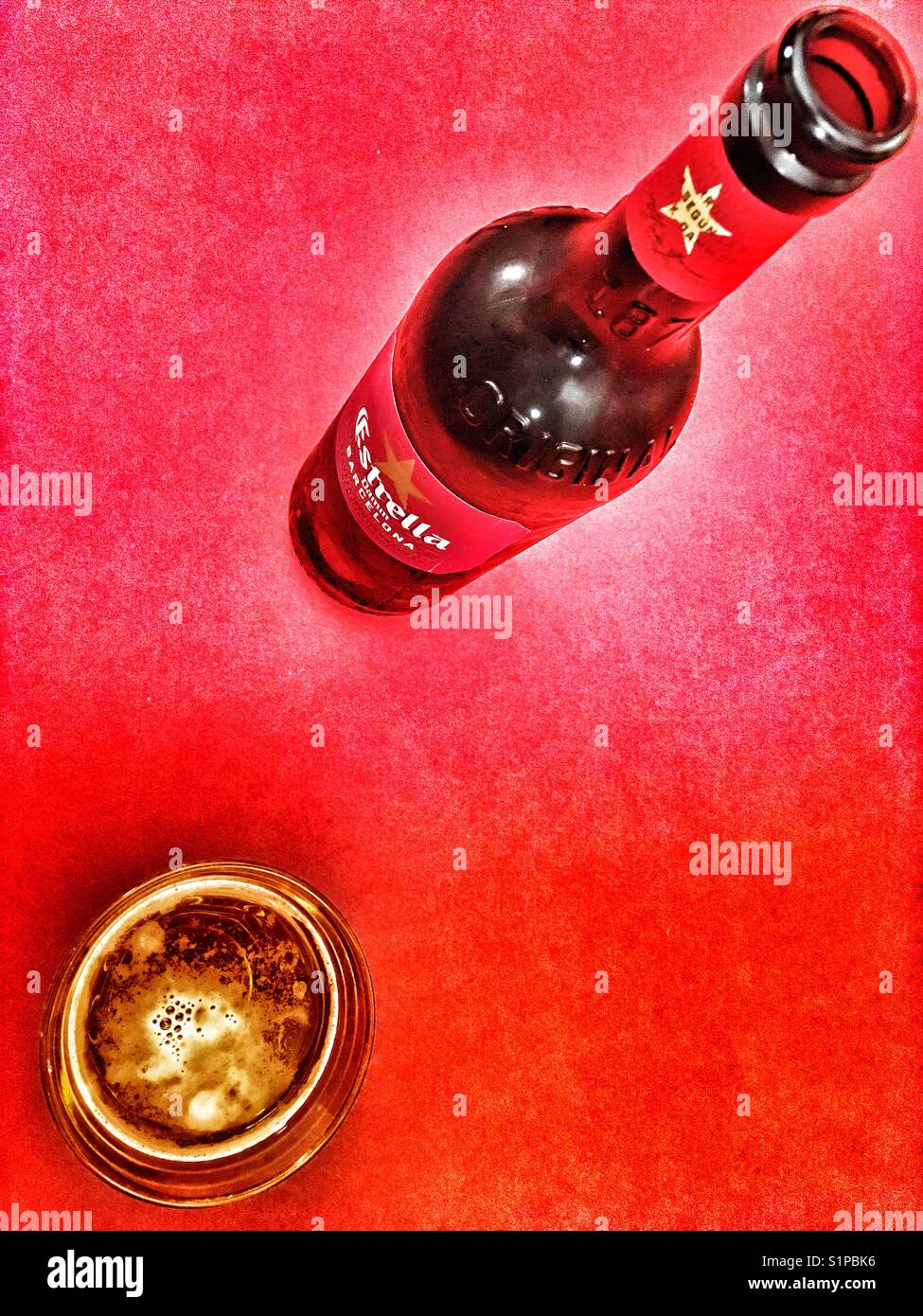 Estrella beer bottle hi-res stock photography and images - Alamy