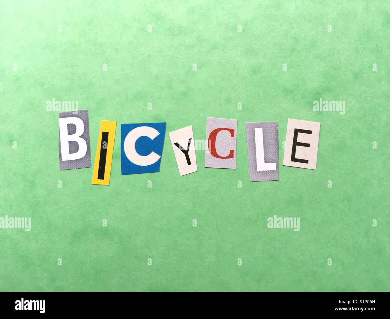 Bicycle word hi-res stock photography and images - Alamy