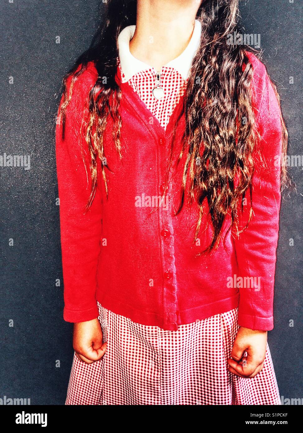 Long haired schoolgirl hi-res stock photography and images - Alamy