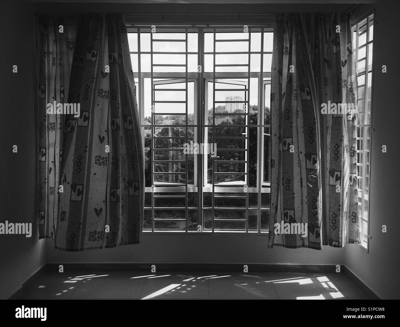 Morning view Black and White Stock Photos & Images - Alamy