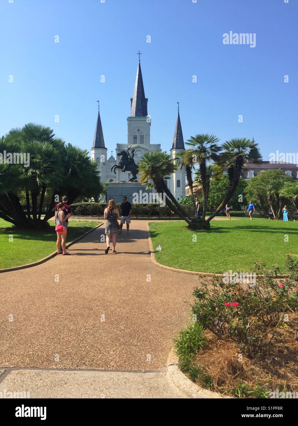 Jackson square park park new orleans hi-res stock photography and ...