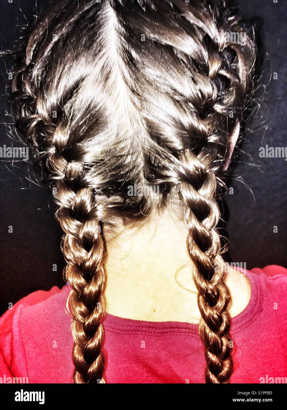 Pigtails hair hairstyle hi-res stock photography and images - Alamy