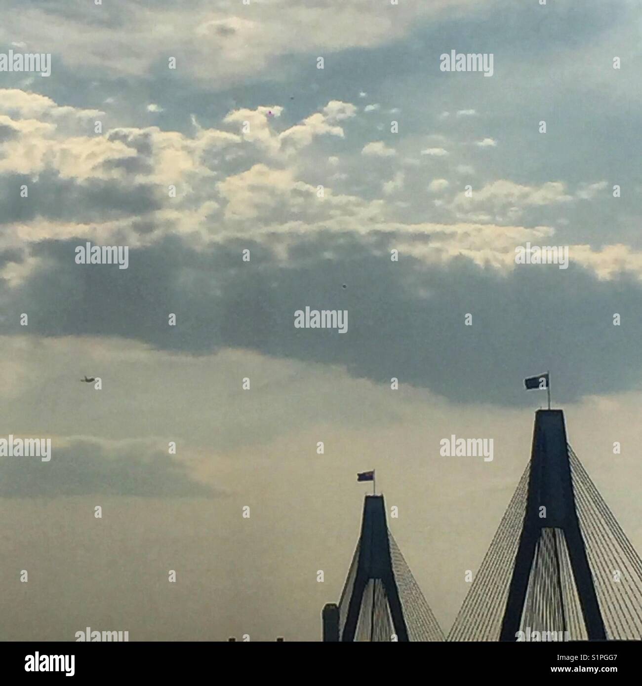 Rooftop flag plane airplane hi-res stock photography and images - Alamy