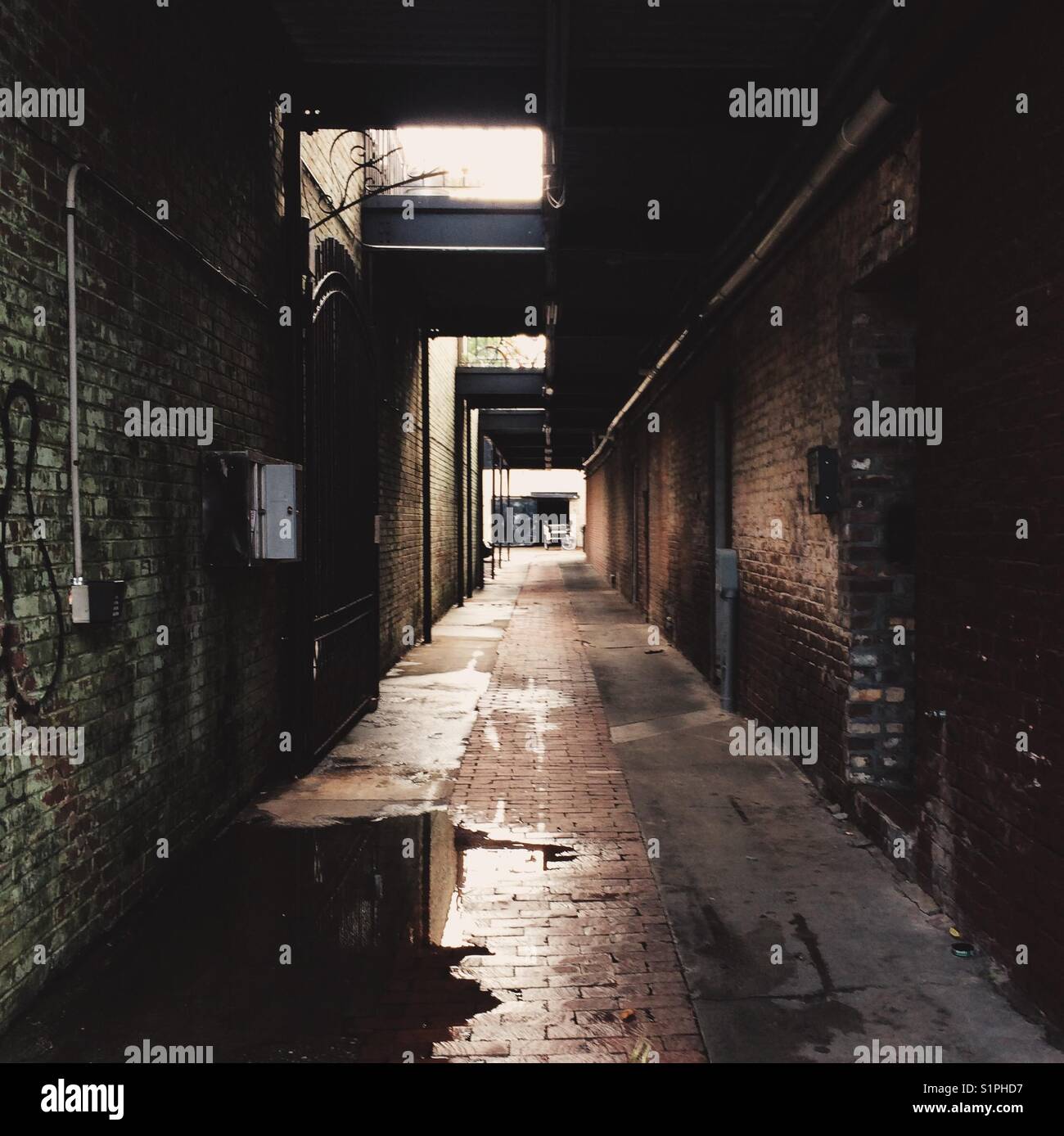 Just an alley Stock Photo - Alamy