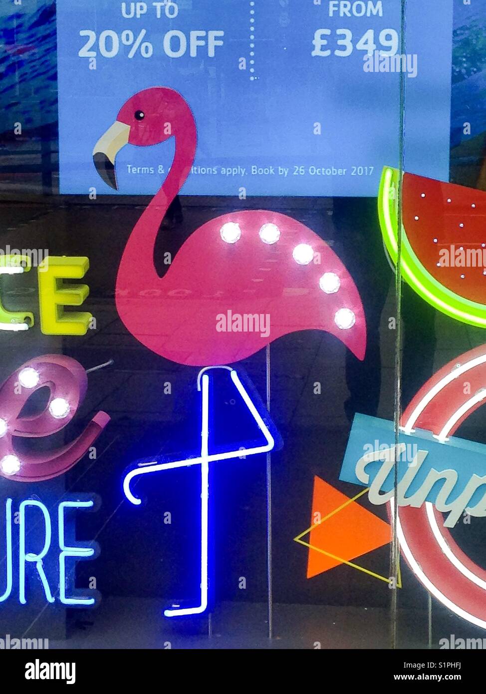 Neon flamingo light hi-res stock photography and images - Alamy