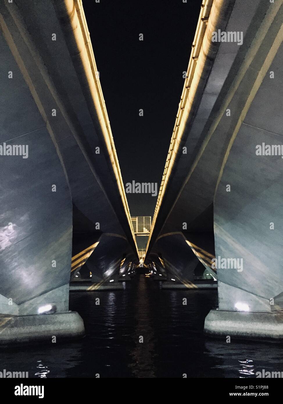 Lights under bridge hi-res stock photography and images - Alamy