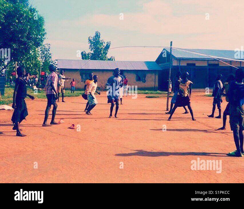 Africa kids jump rope hi-res stock photography and images - Alamy