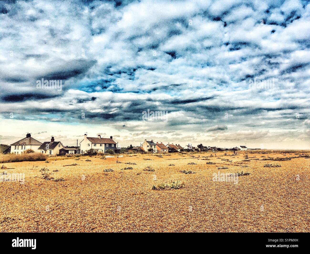 Coastal hamlet of Shingle Street, Suffolk, England Stock Photo - Alamy