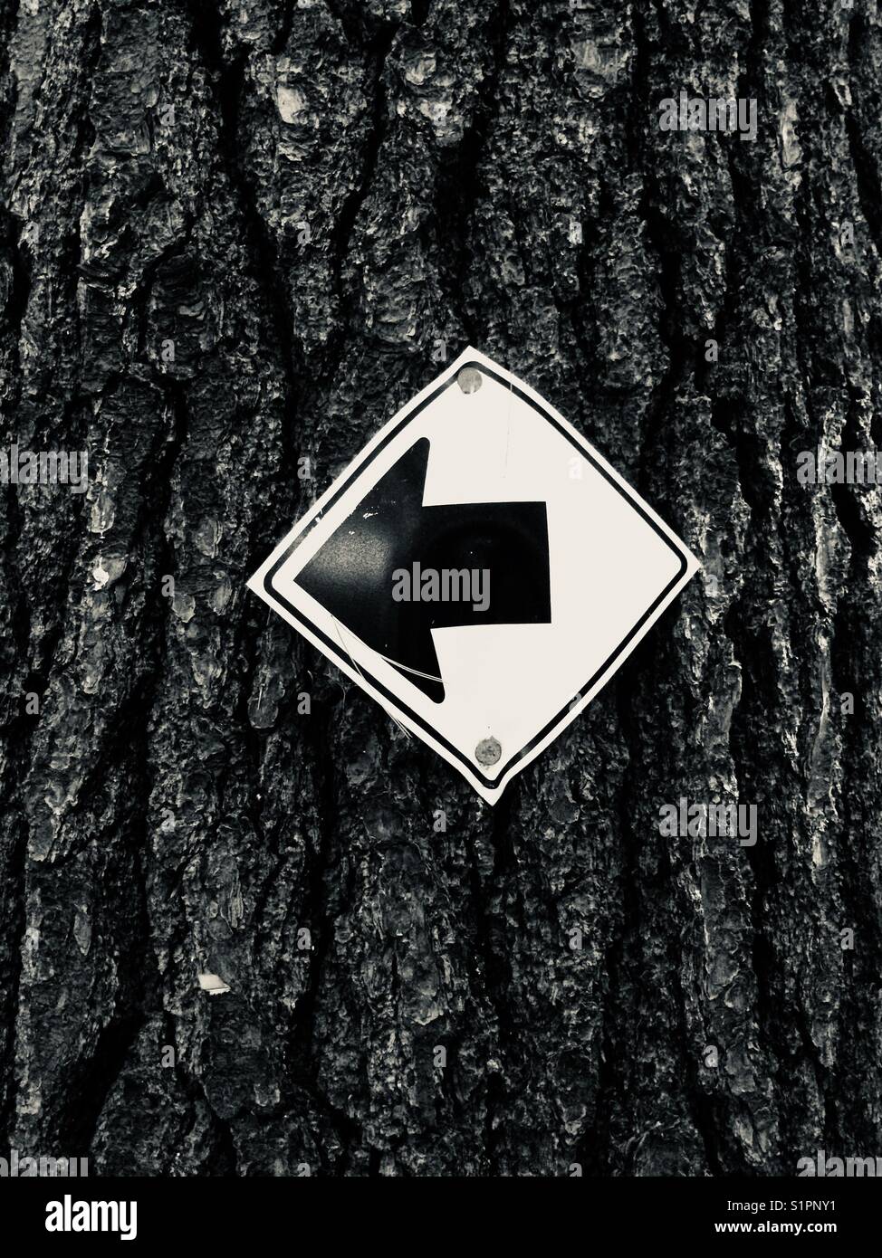 Go left sign hi-res stock photography and images - Alamy