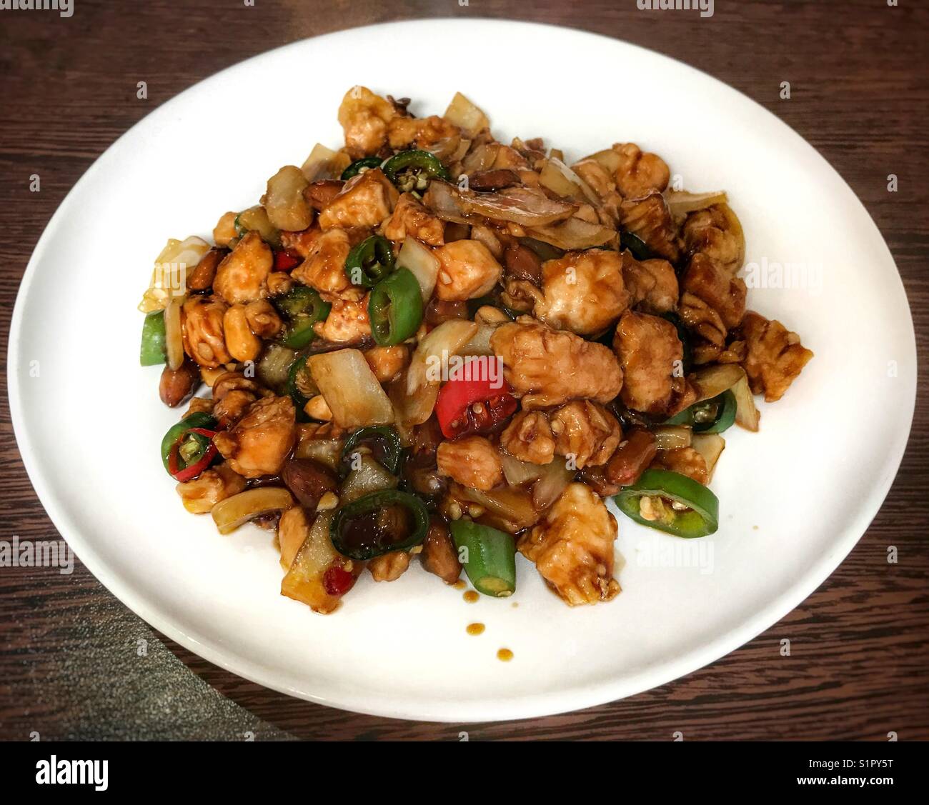 Kung Po chicken Stock Photo - Alamy