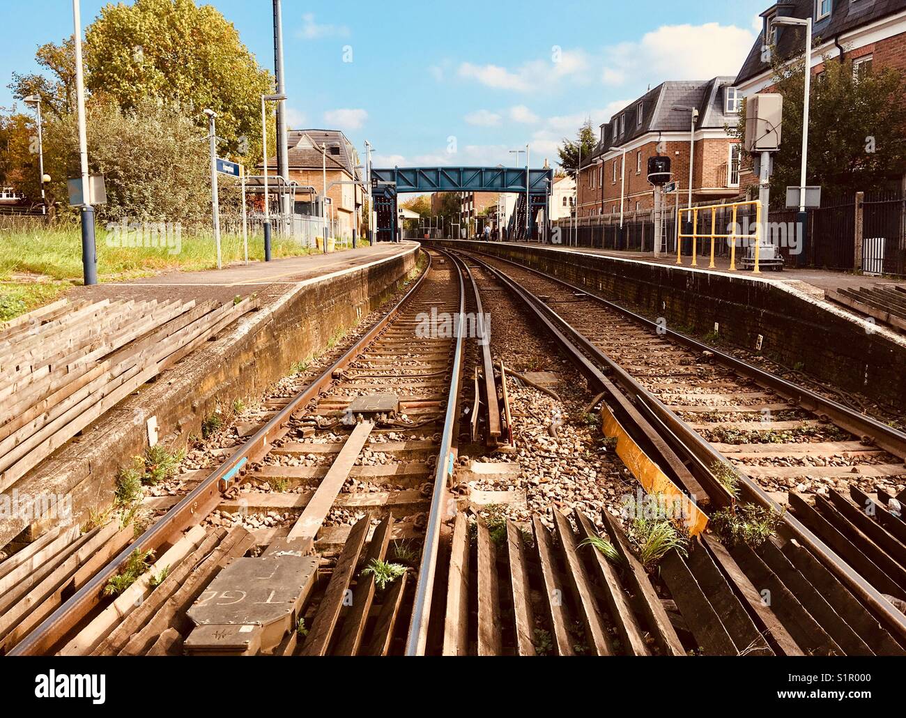 Railway tracks train hi-res stock photography and images - Alamy