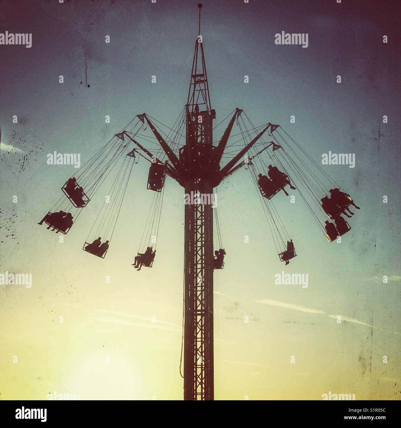 Spinning swings at fair hi-res stock photography and images - Alamy