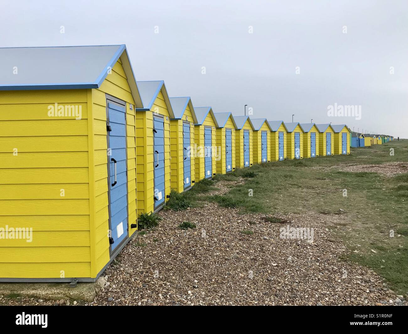 Littlehampton beach huts hi-res stock photography and images - Alamy