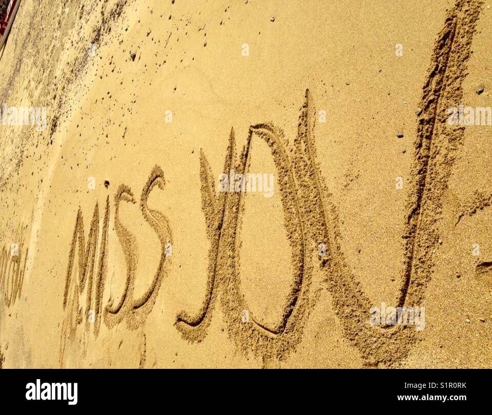Miss you sand hi-res stock photography and images - Alamy