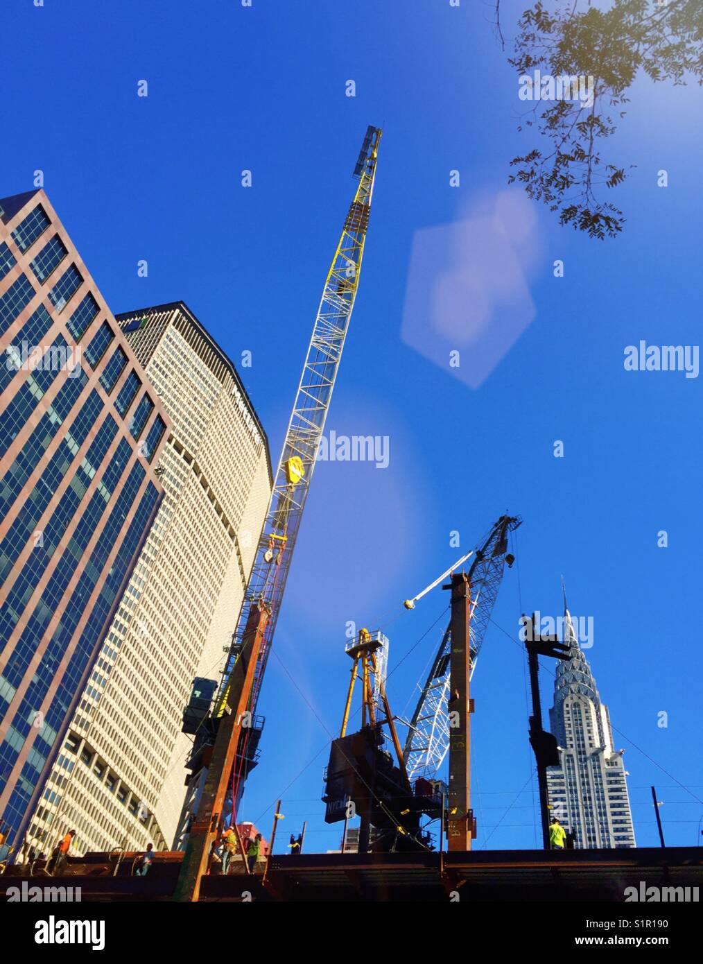 Construction site in midtown Manhattan, NYC, USA Stock Photo - Alamy