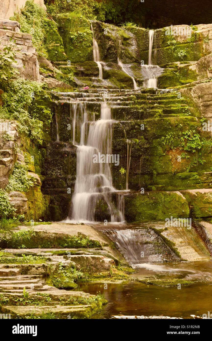 Waterfall in Lake Como Stock Photo - Alamy