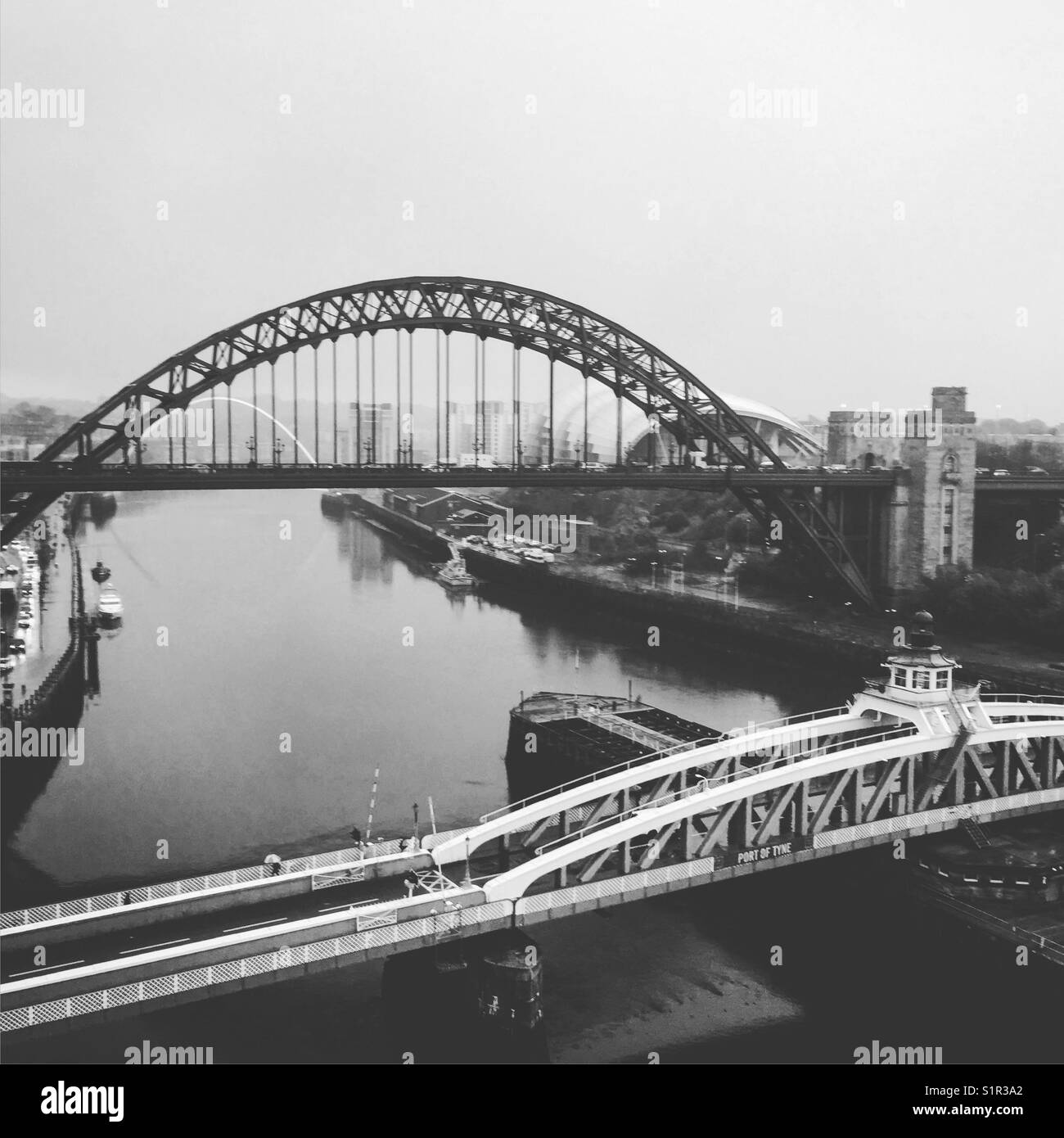 River Tyne and Bridges, Newcastle, England Stock Photo - Alamy