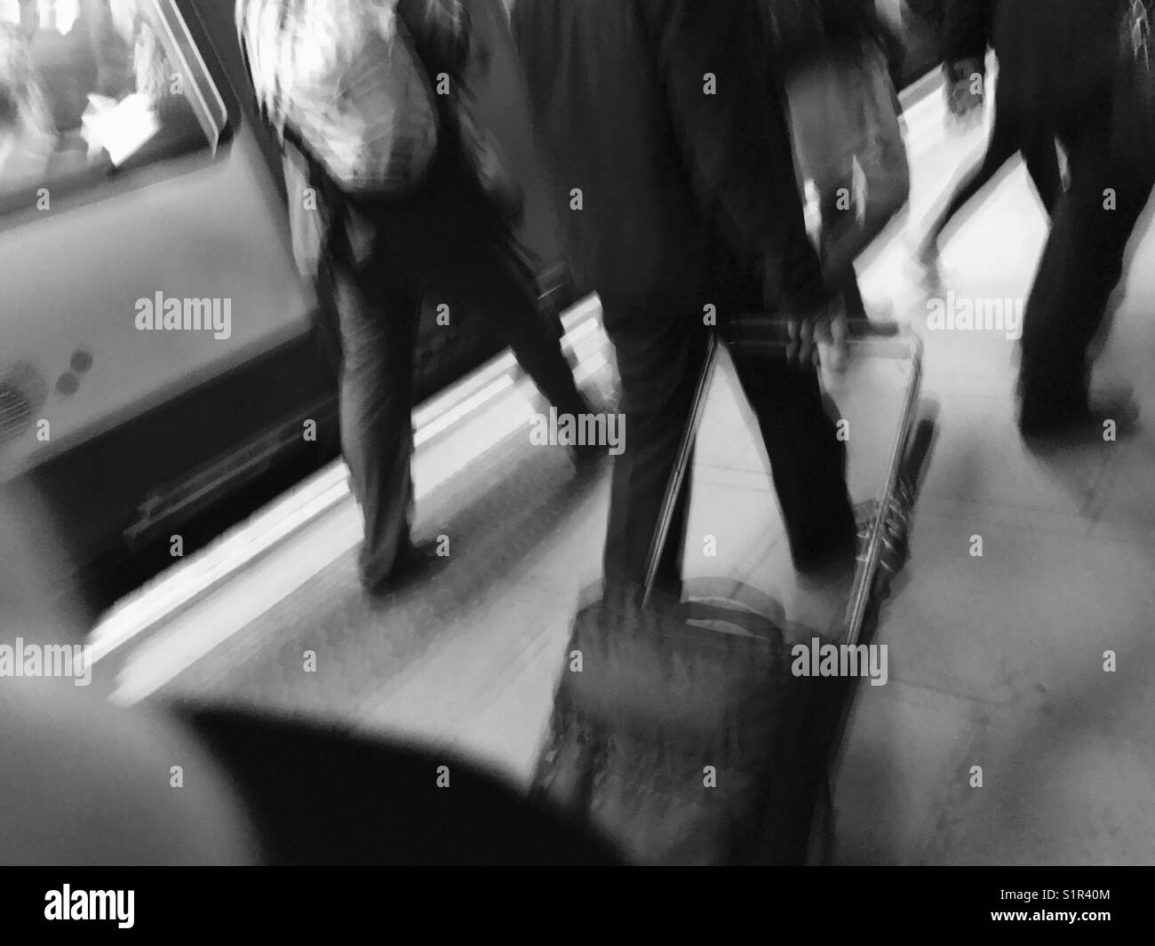 Rushing crowd hi-res stock photography and images - Alamy