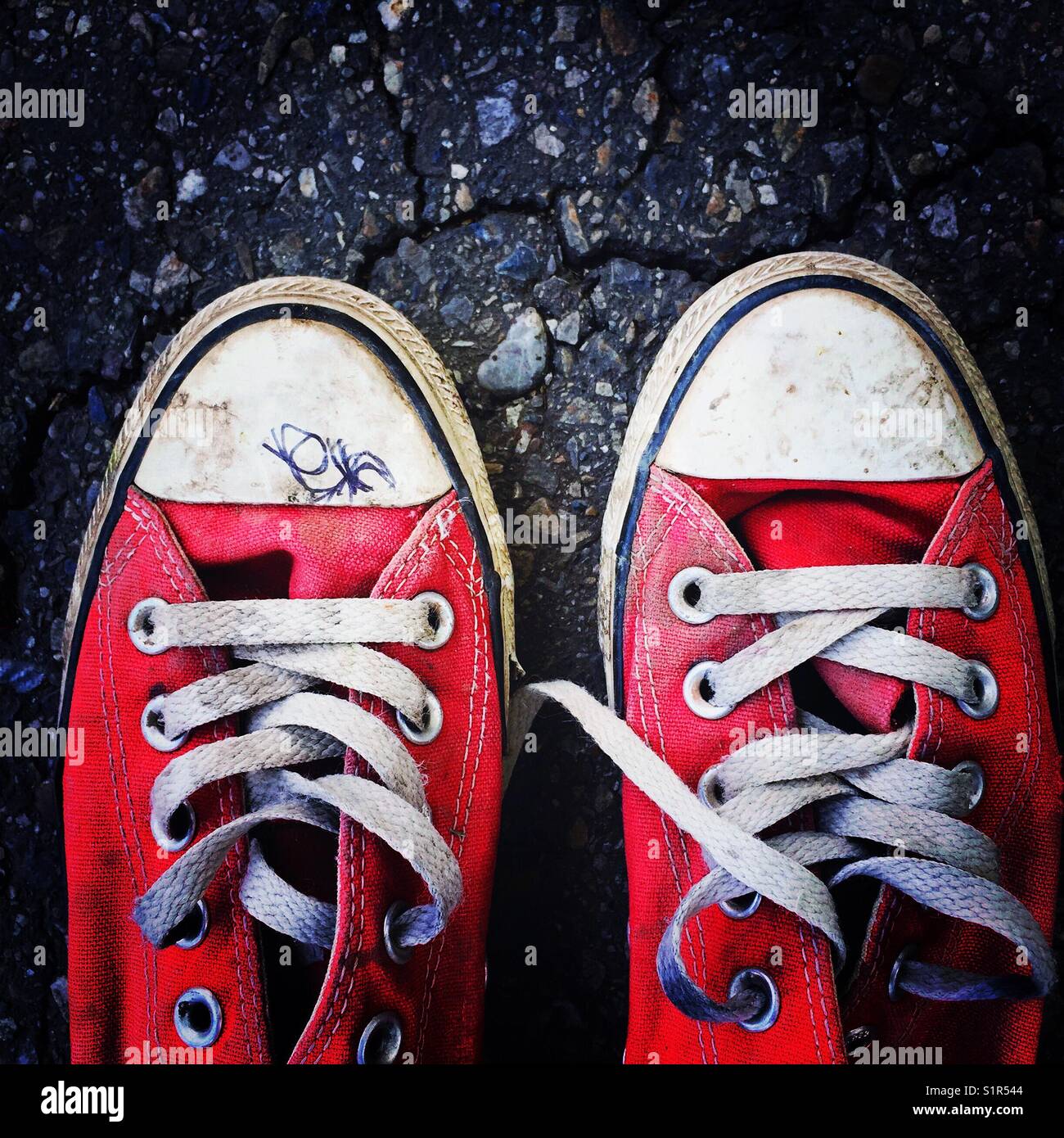Overhead Shoes Pair High Resolution Stock Photography and Images - Alamy