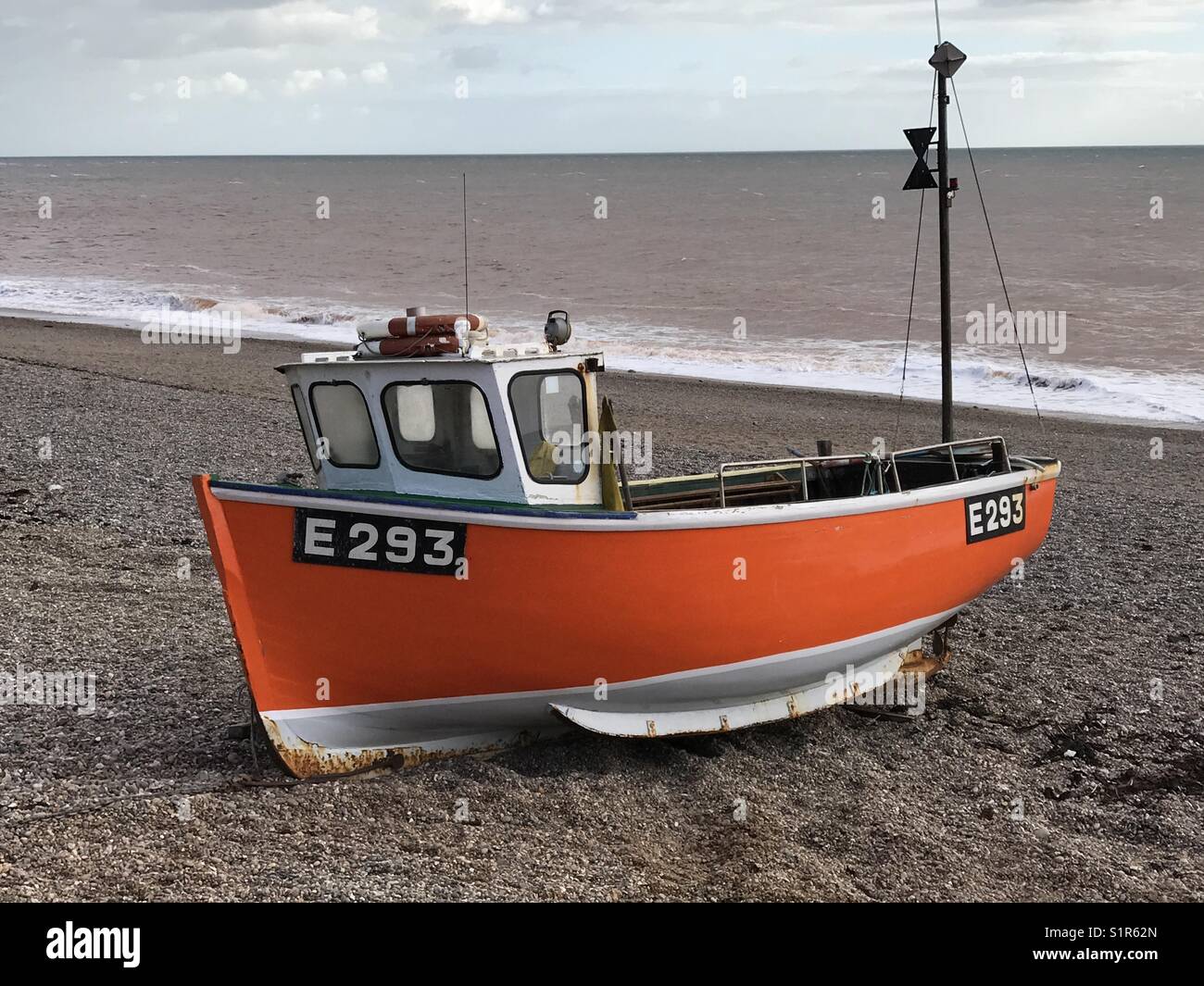 Orange fishing boat hi-res stock photography and images - Alamy