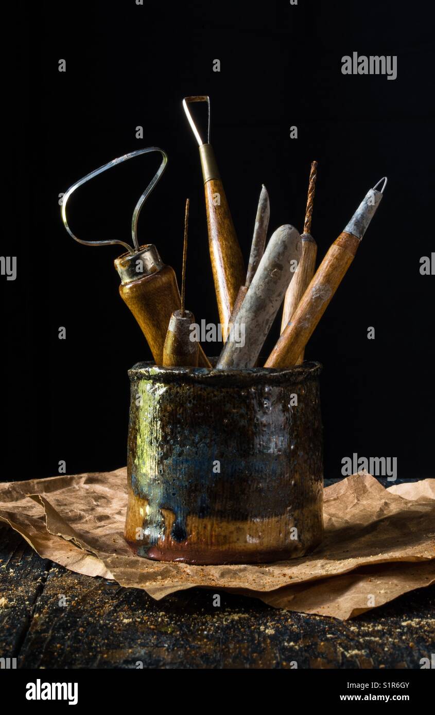 Pottery tools hi-res stock photography and images - Alamy