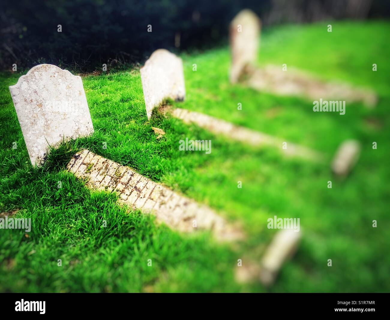 Old old fashioned gravestones graves hi-res stock photography and ...