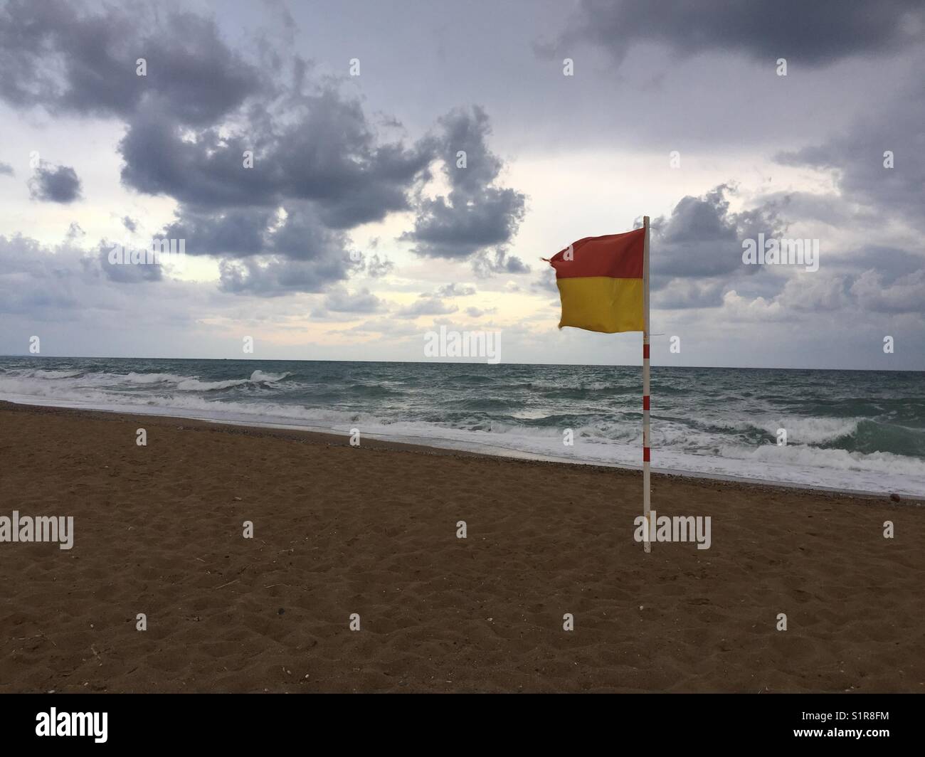 Beach bathing flag hi-res stock photography and images - Alamy