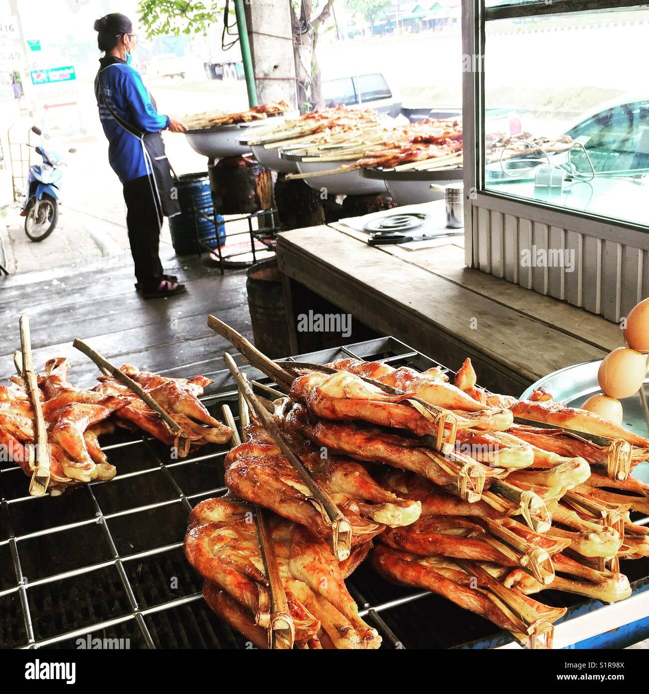 Grilled Chicken Food Stand High Resolution Stock Photography and Images ...