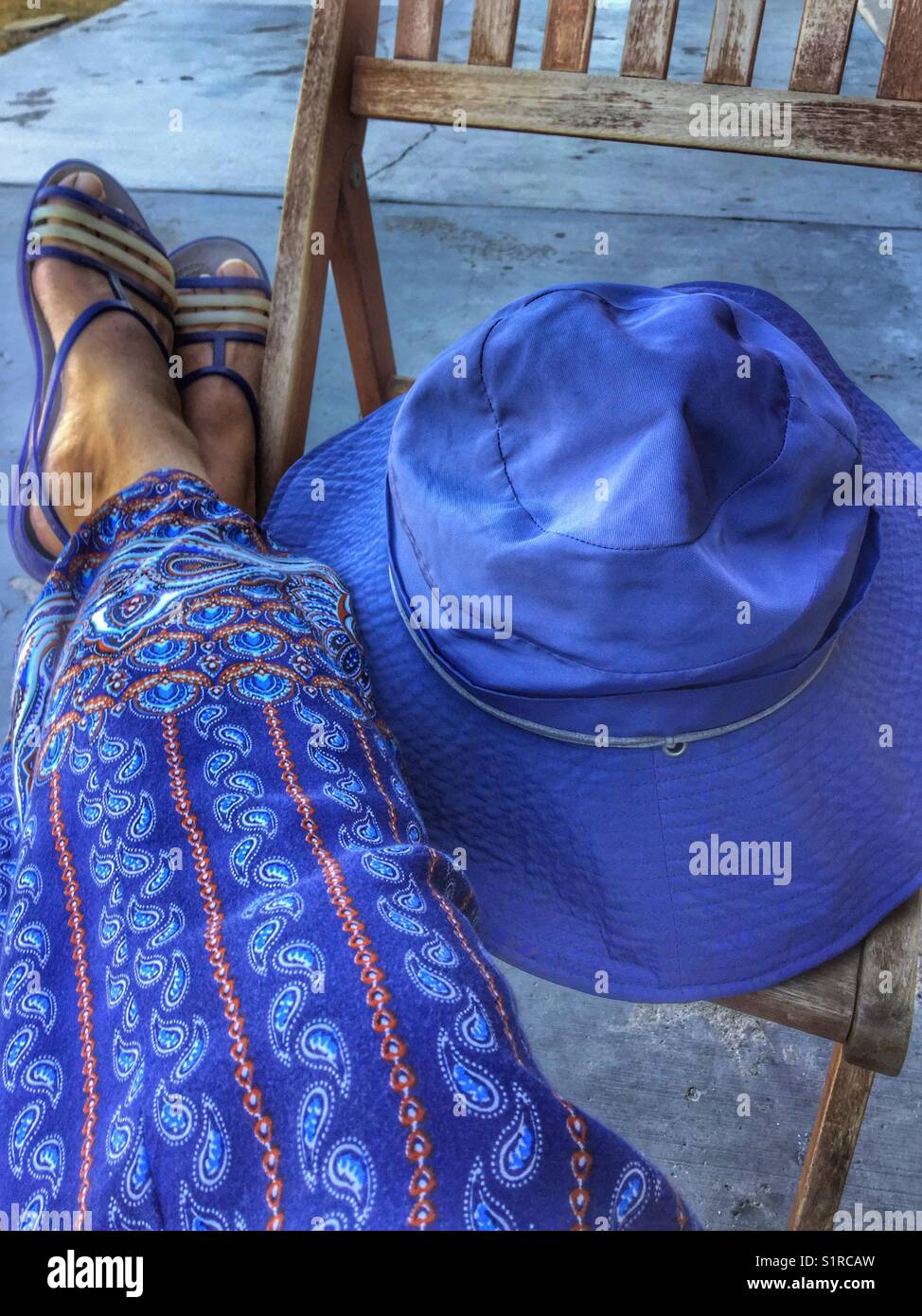 Woman on vacation resting hi-res stock photography and images - Alamy