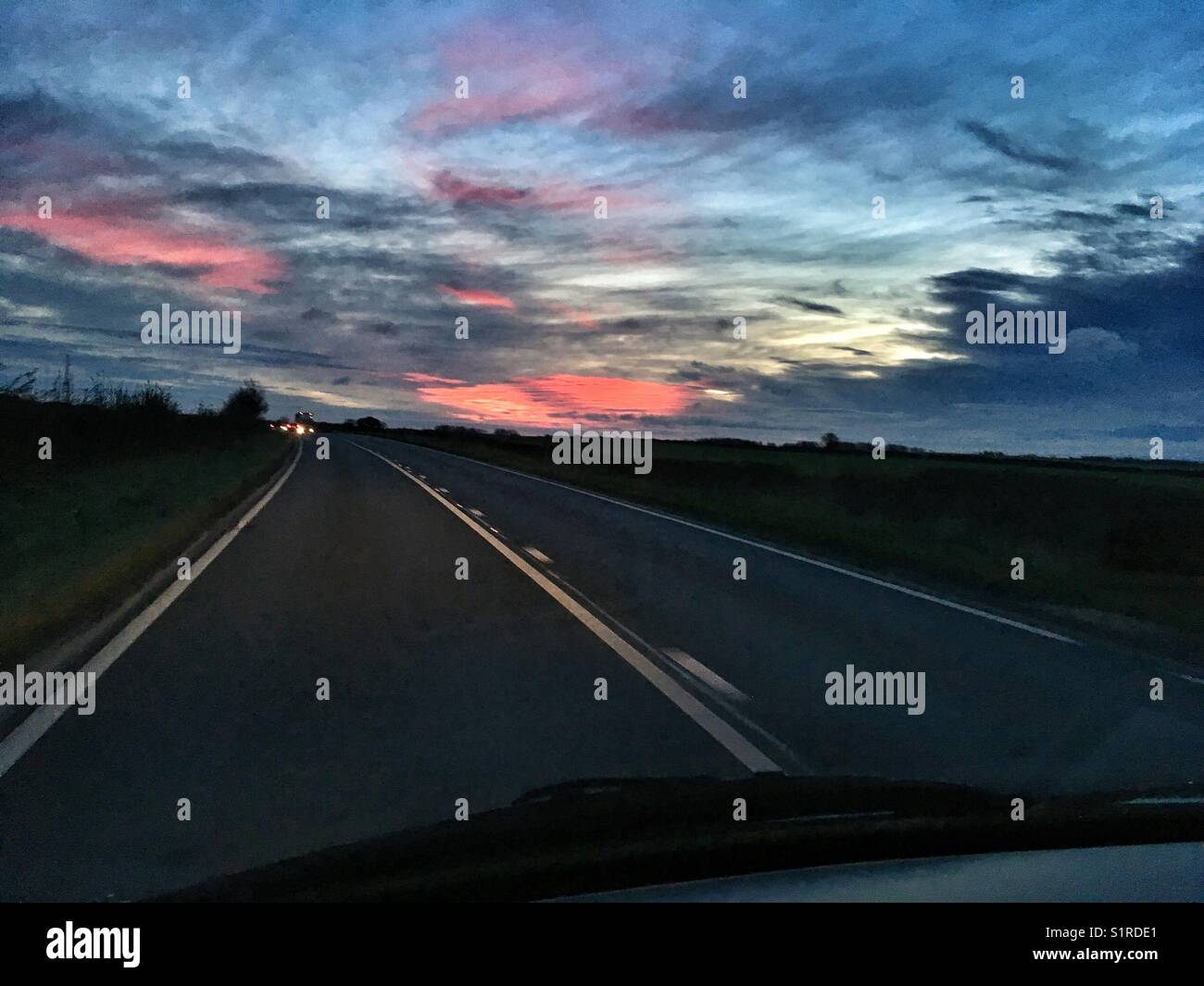 Early morning road trip Stock Photo - Alamy