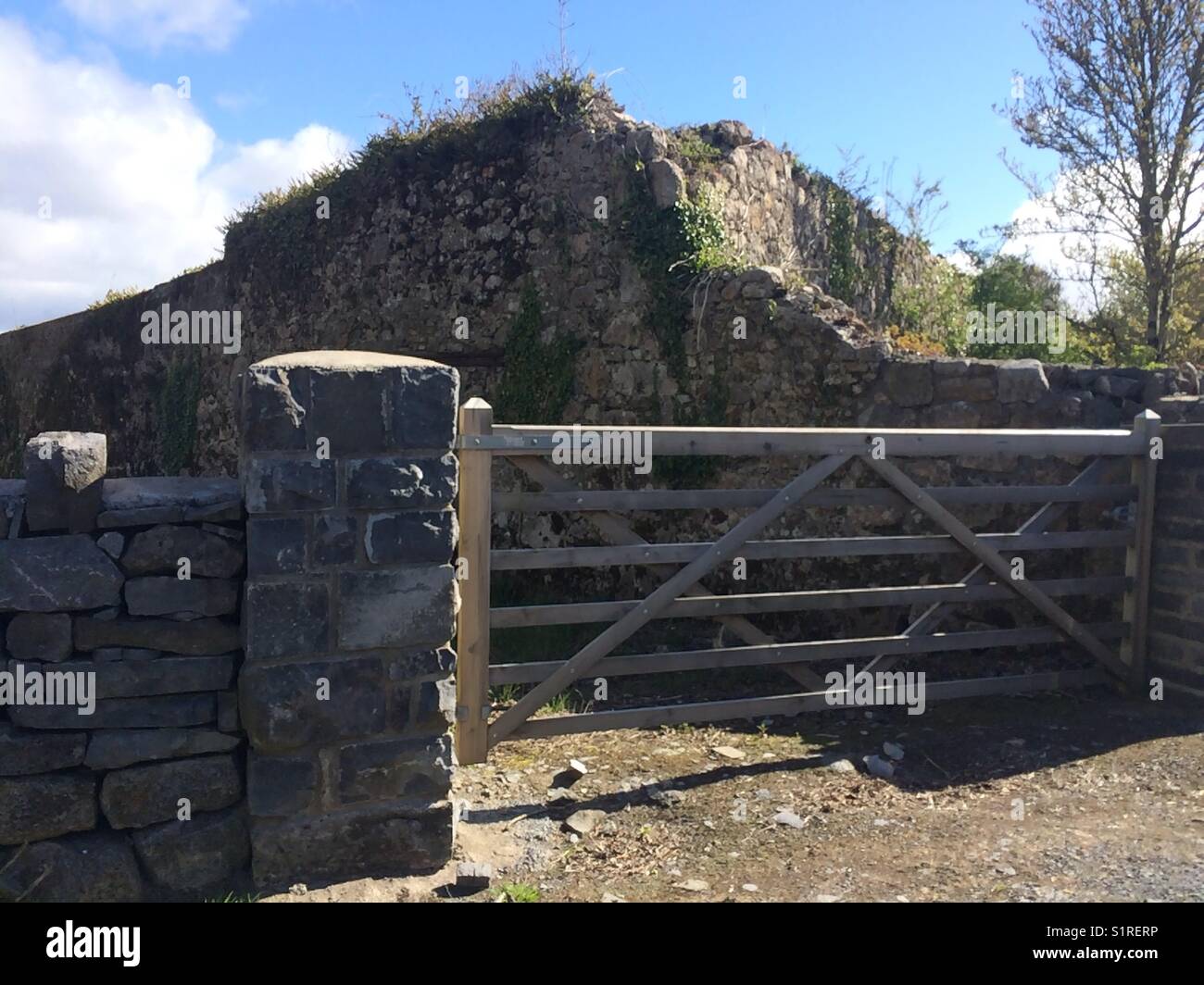 Wooden farm gate Stock Photo - Alamy