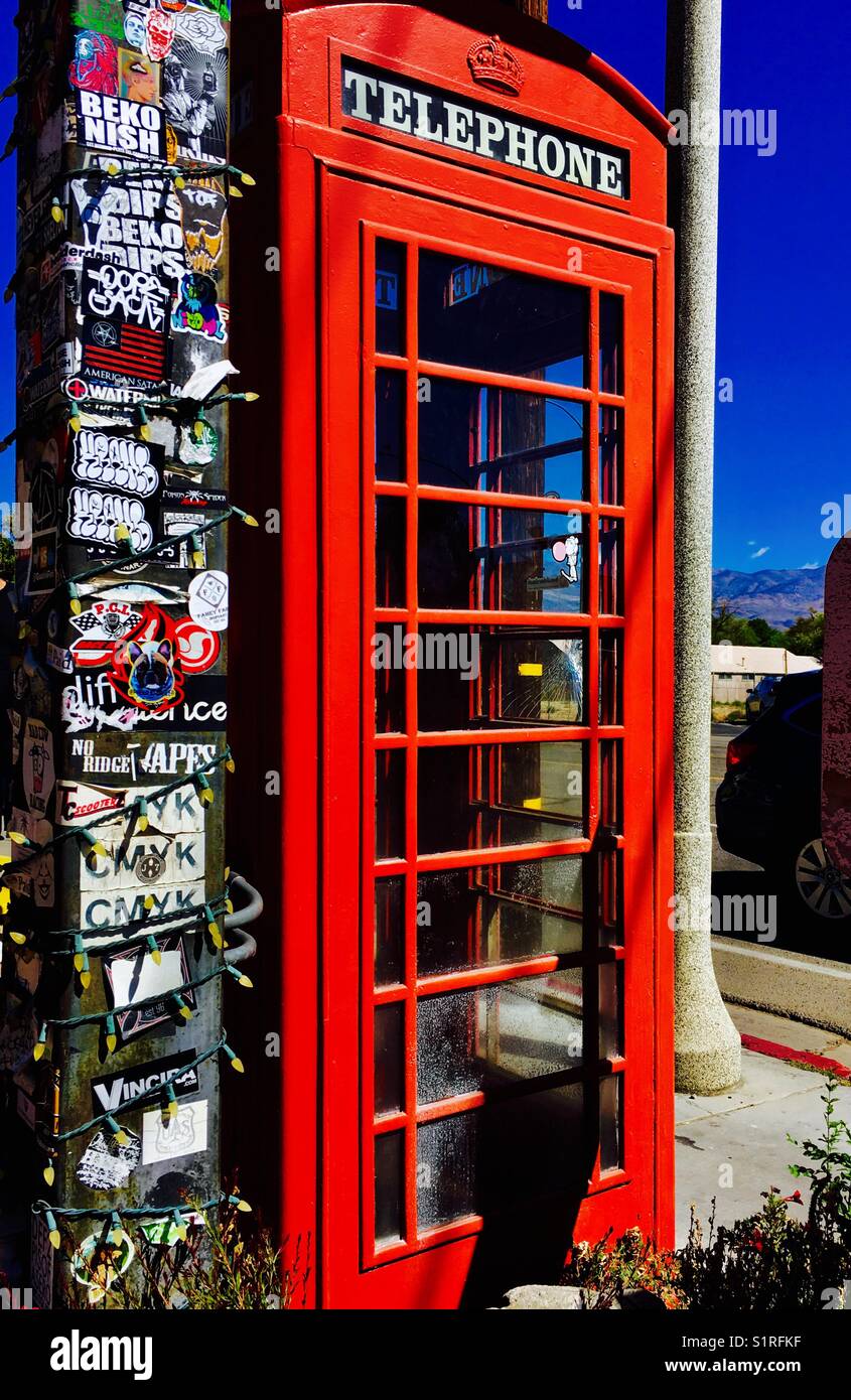 Red Telephone Booth Stock Photo - Alamy