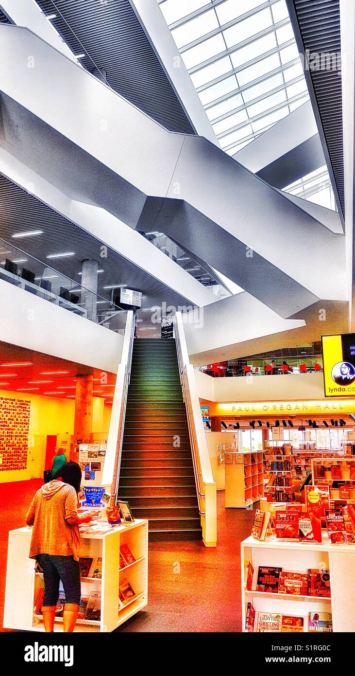 Interior of Halifax Central library, Halifax, Nova Scotia, Canada Stock ...