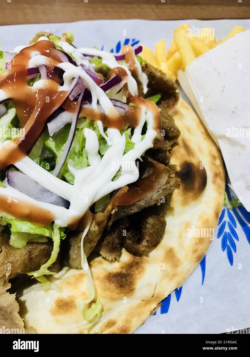 Doner Kebab Chips High Resolution Stock Photography and Images - Alamy