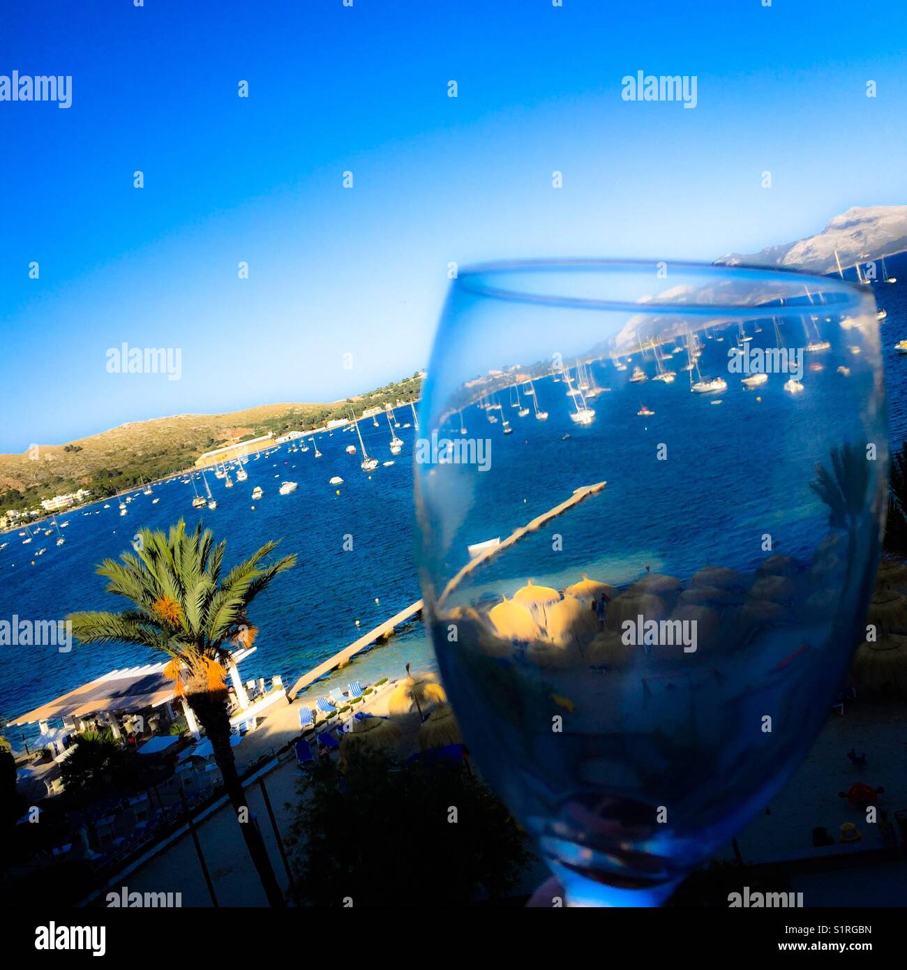 Bay of Puerto Pollensa Stock Photo - Alamy