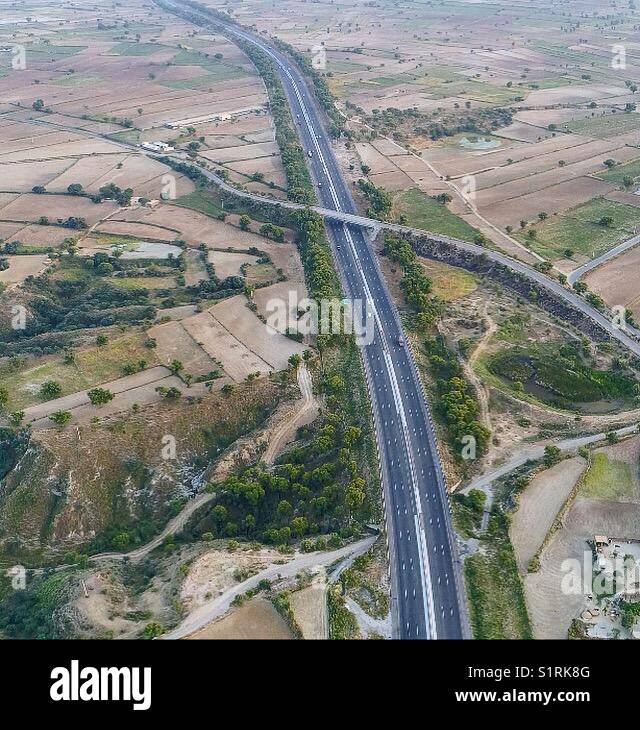 Road highway aerial shot Stock Photo - Alamy