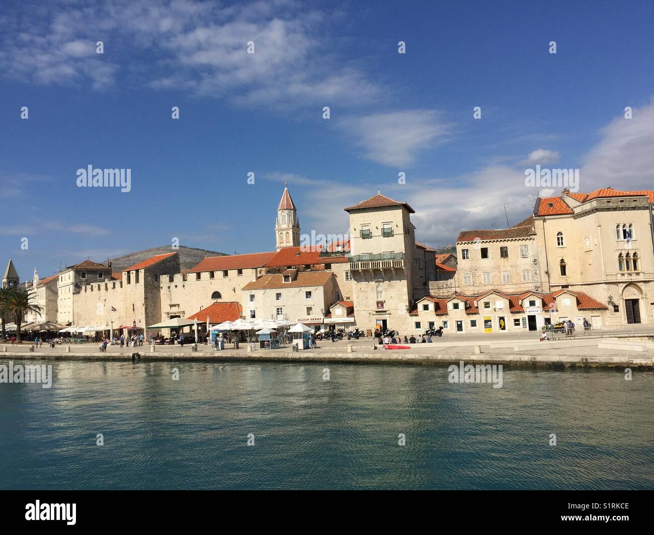 Trogir waterfront in Dalmatia, Croatia Stock Photo - Alamy