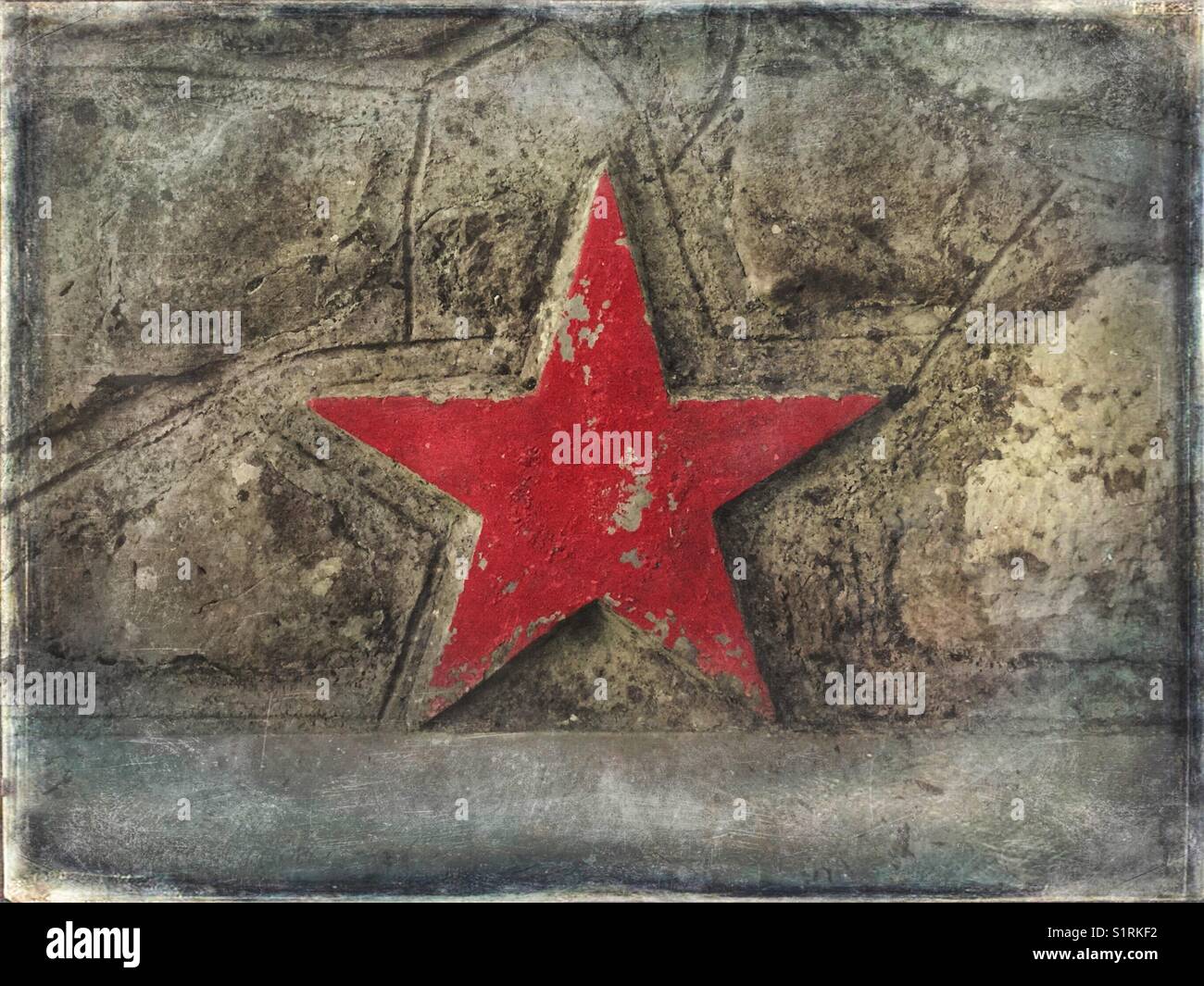 The five-pointed red star Stock Photo - Alamy