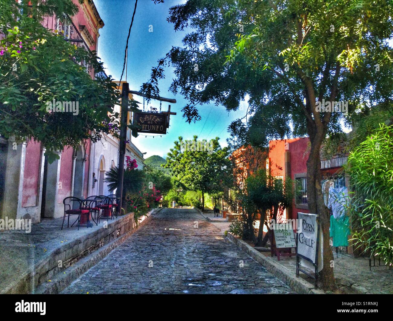 El Triunfo, an historic town in Baja California, Mexico Stock Photo - Alamy