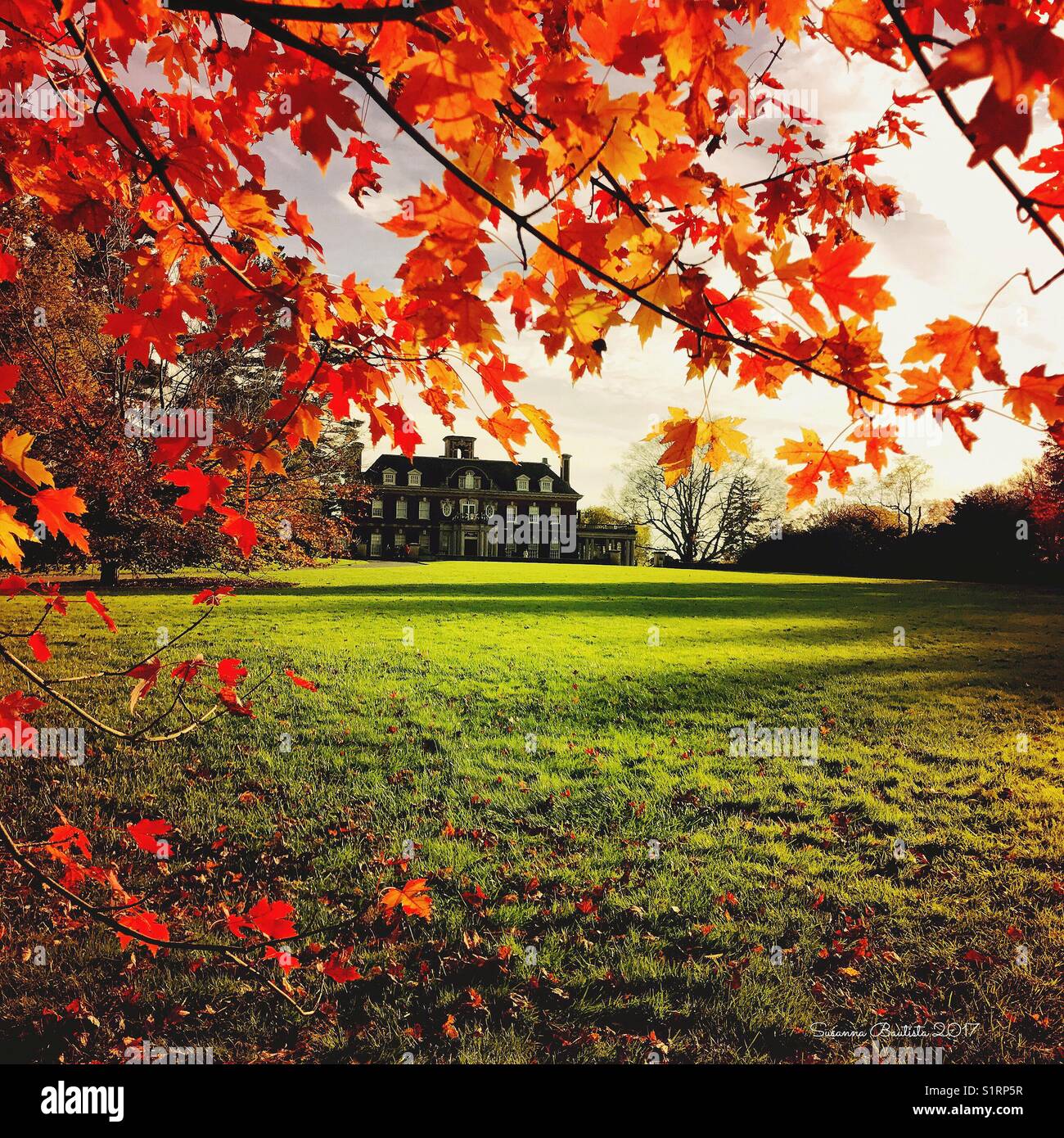 The autumn mansion Stock Photo - Alamy