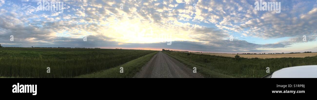 North Dakota Sunrise Stock Photo - Alamy