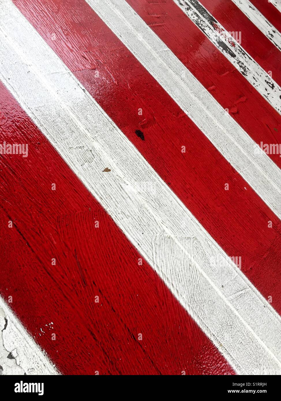 Red with white stripes hi-res stock photography and images - Alamy