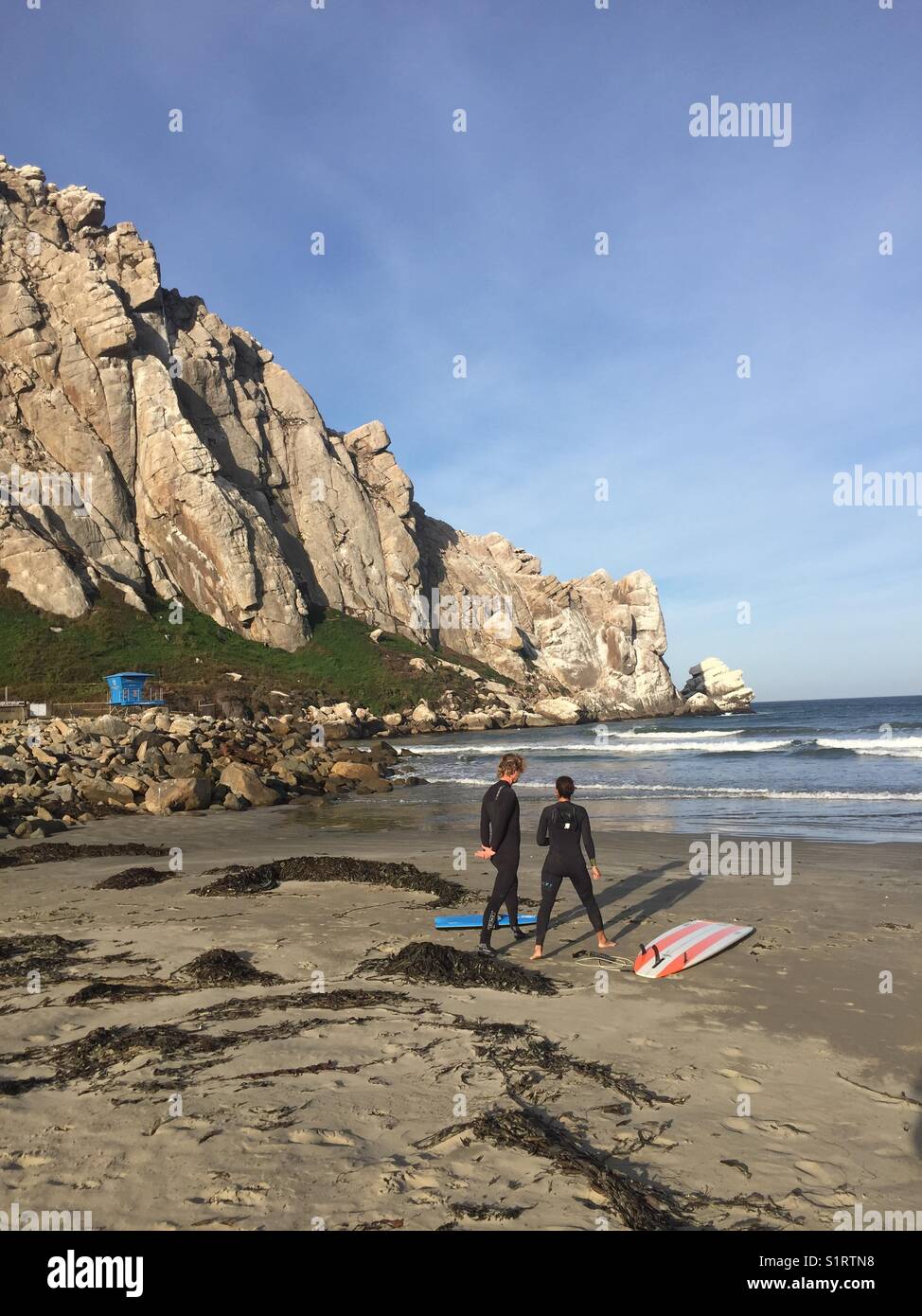 Surfers stretching hi-res stock photography and images - Alamy