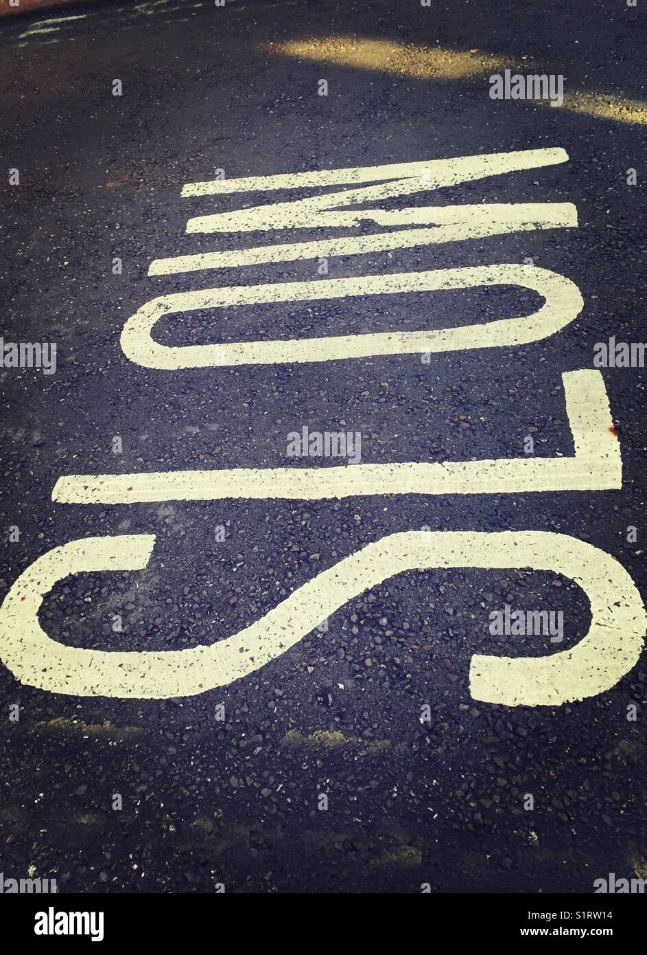 Drive slowly signs hi-res stock photography and images - Alamy