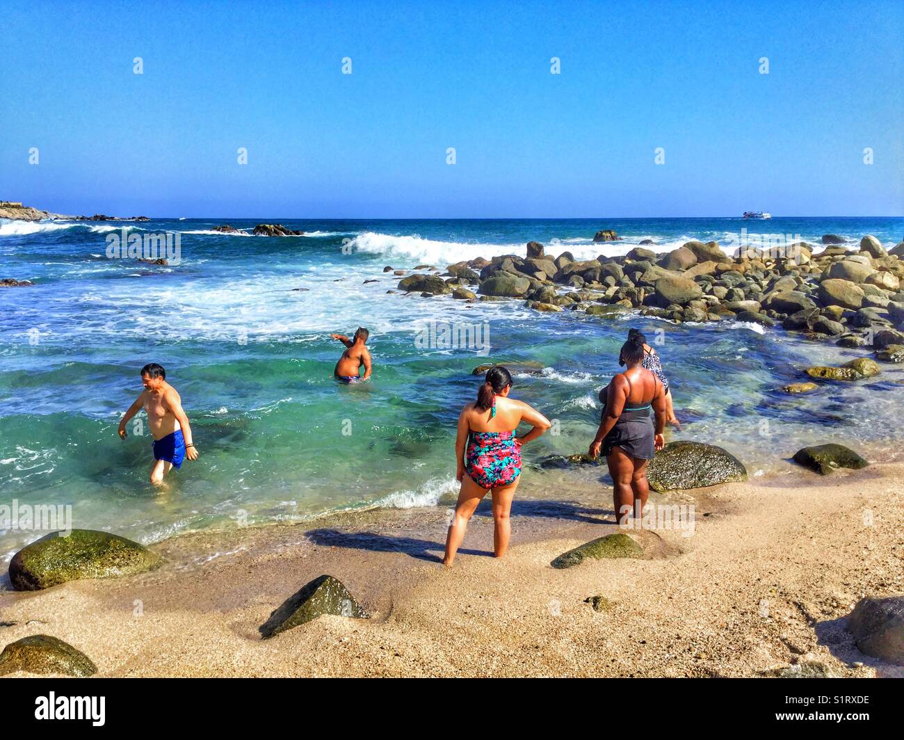 Rough water swimmers hi-res stock photography and images - Alamy