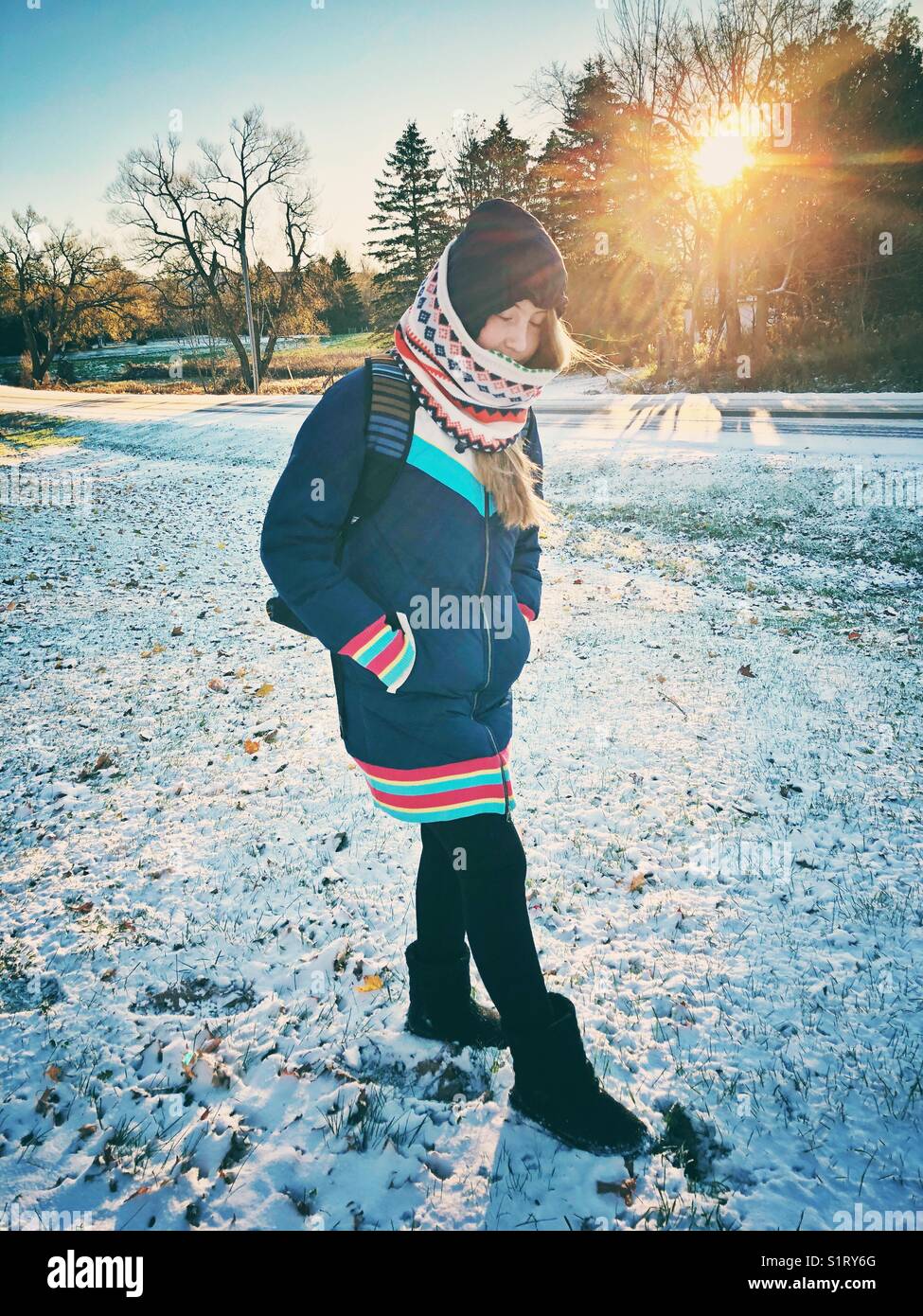 The first snow hi-res stock photography and images - Alamy