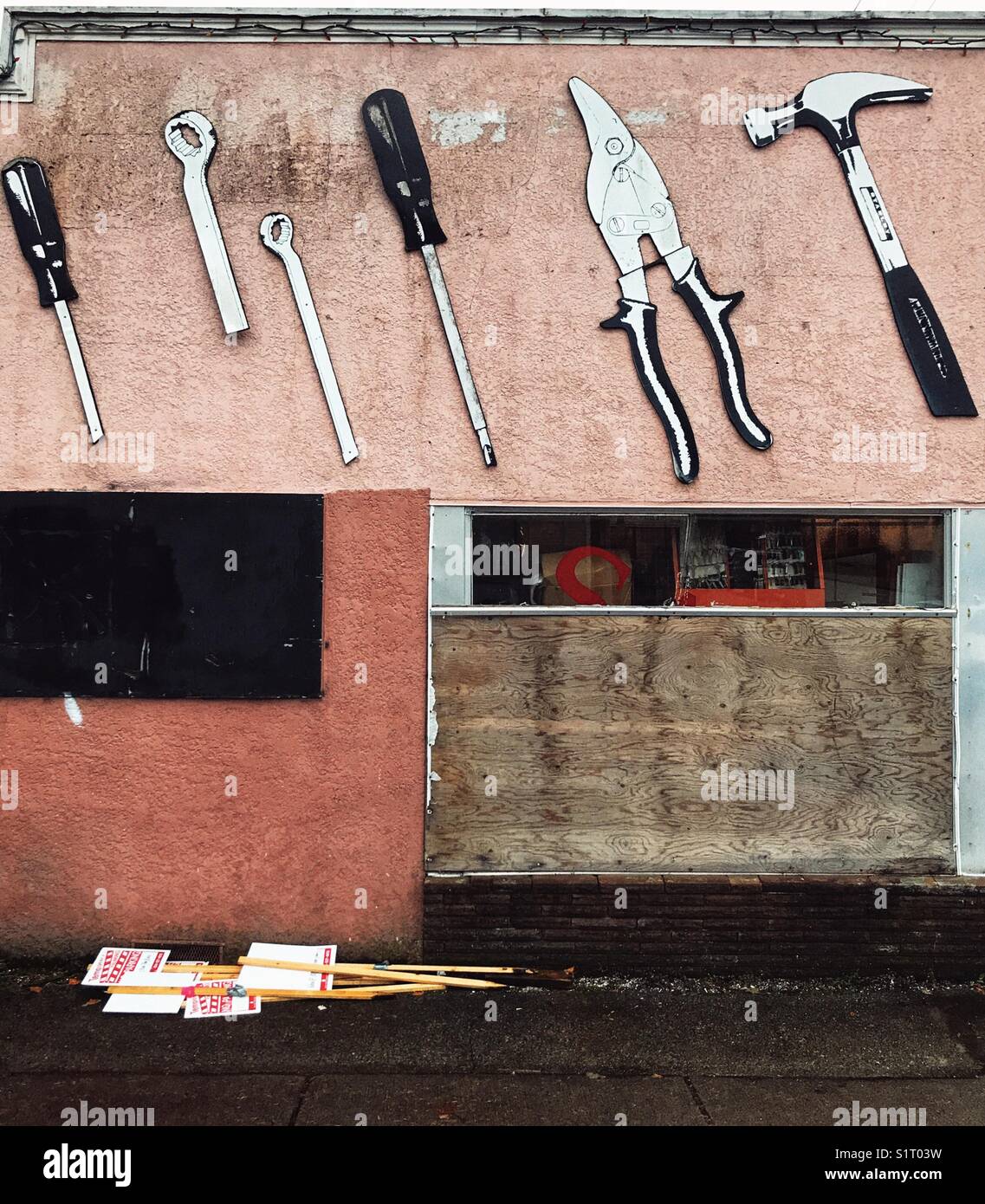 Old commercial building in New Westminster, British Columbia, Canada ...