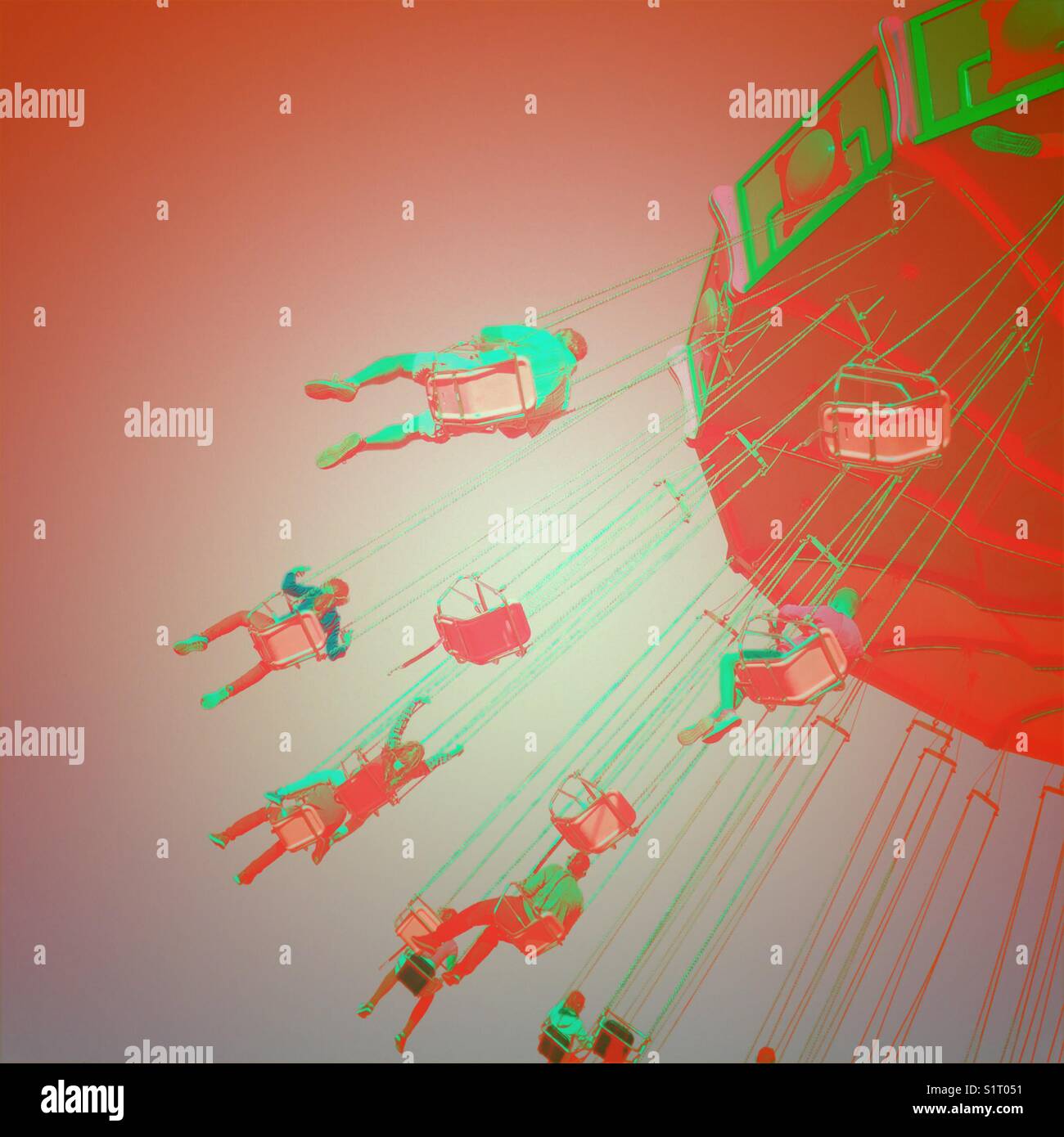 Chain swing carousel hi-res stock photography and images - Alamy