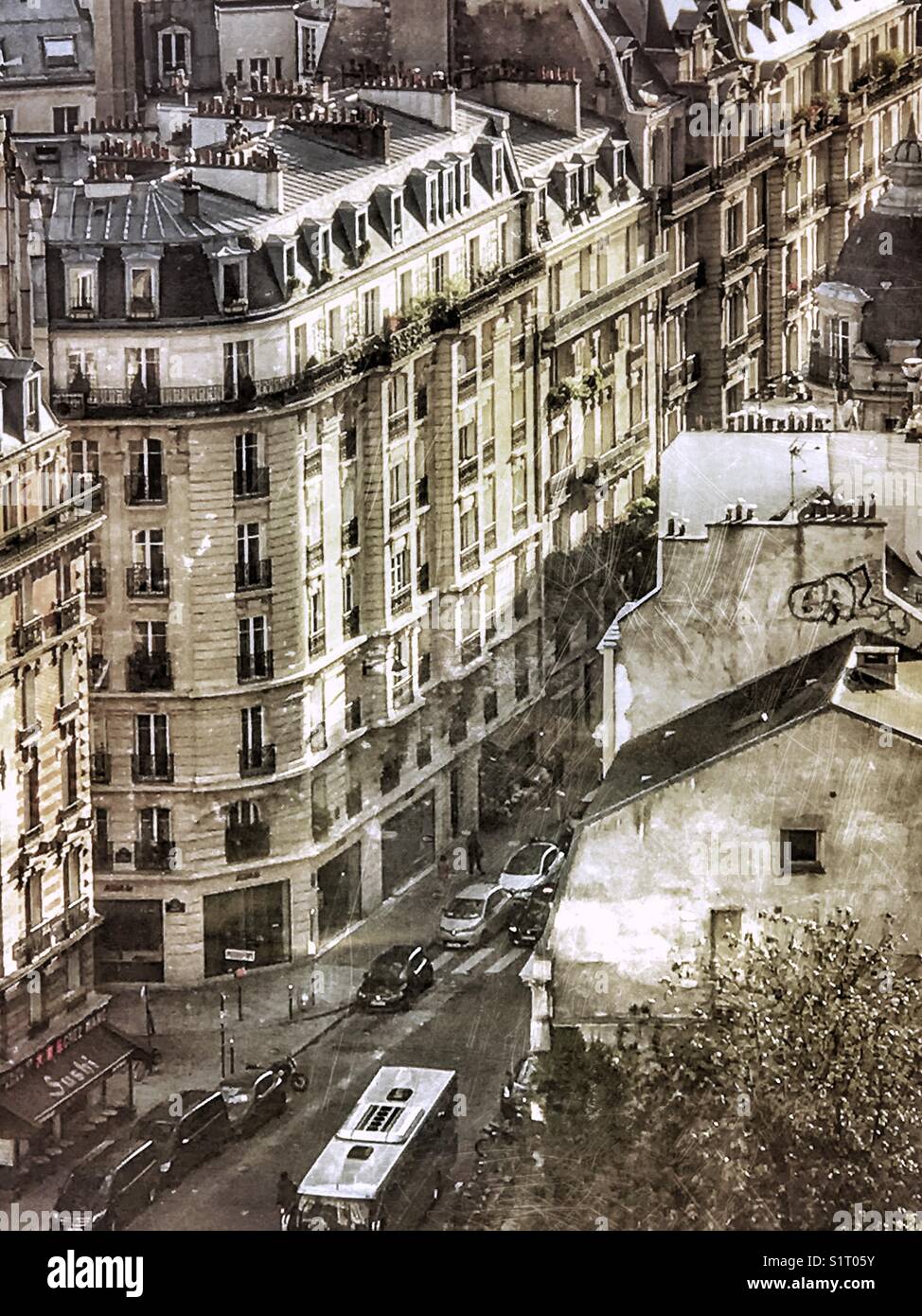 Sepia paris hi-res stock photography and images - Alamy