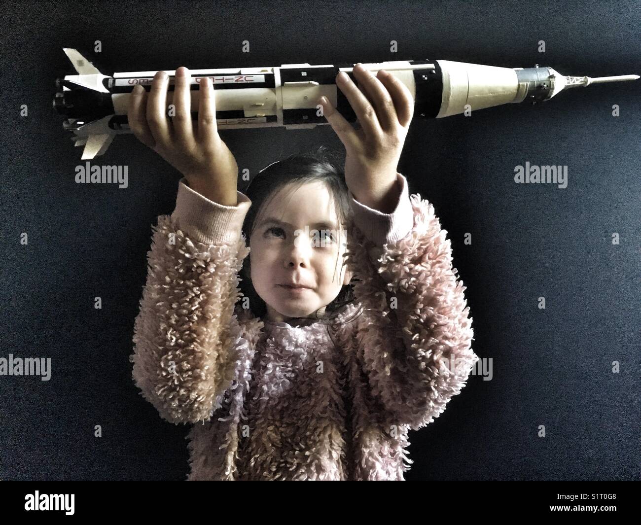 Airfix Saturn IB Apollo 7 space rocket scale model Stock Photo - Alamy